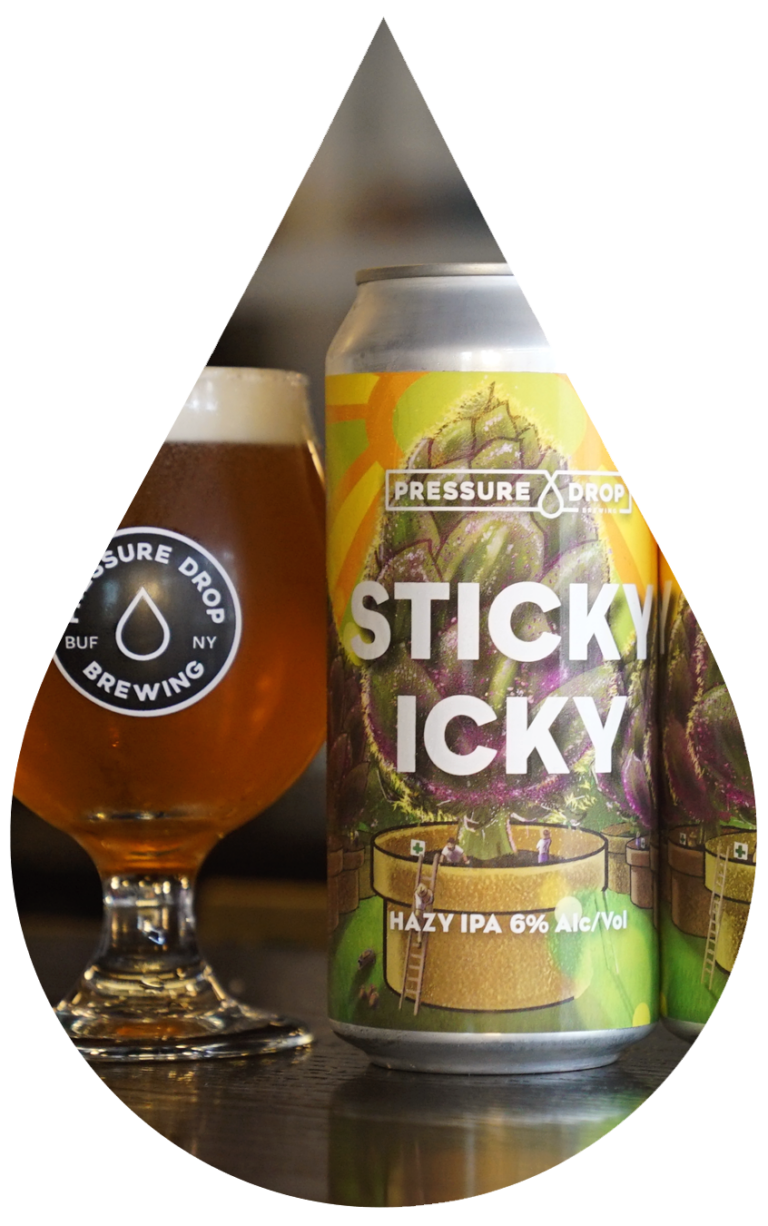 Sticky Icky - Hazy IPA - Pressure Drop Brewing